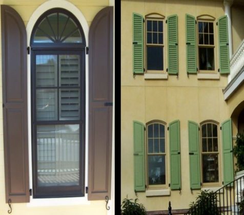 Paneled Shutters for Arched Windows- Teklowe Design